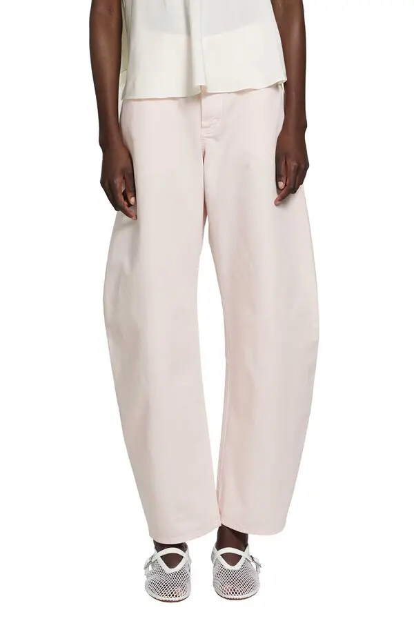 Alaïa Round Denim Pants - Pink