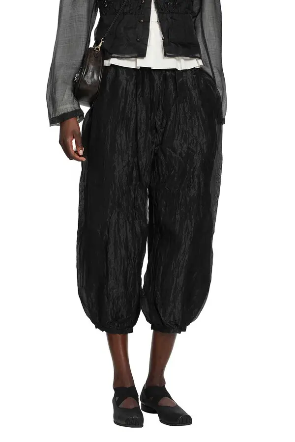 RENLI SU Gathered Balloon Trousers - Black