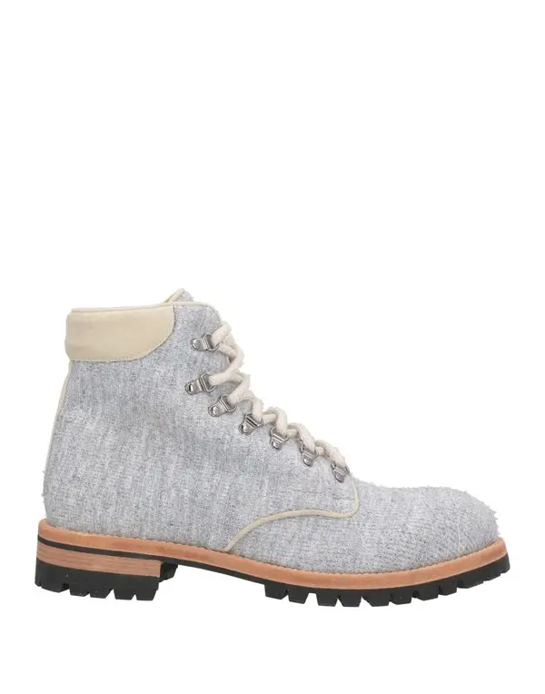 Eleventy Ankle Boots Light Size Textile Fibers, Leather