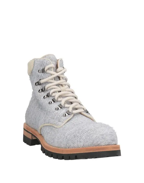 Eleventy Ankle Boots Light Size Textile Fibers, Leather