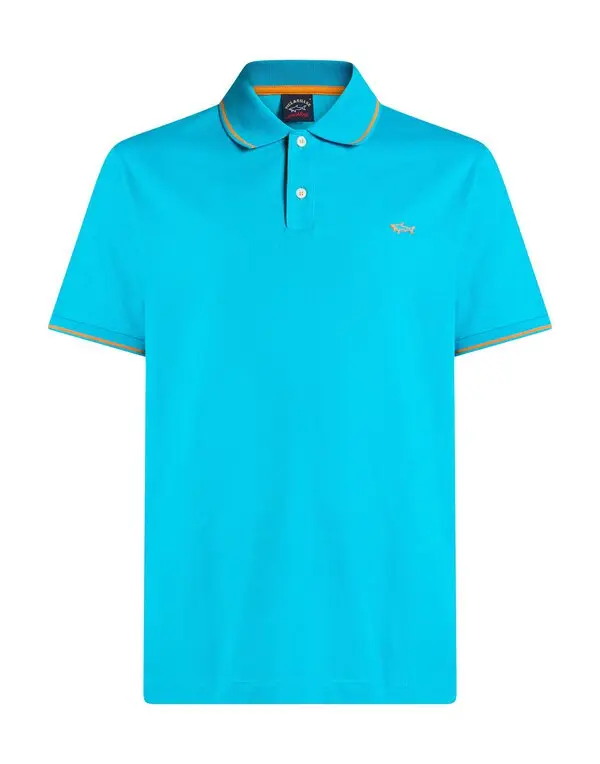 Paul & Shark Polo Shirt Size Cotton - Azure