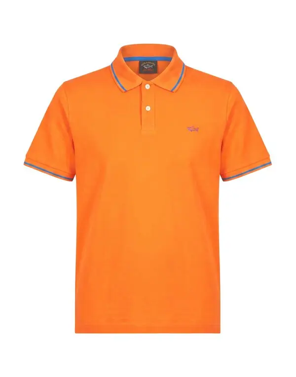 Paul & Shark Polo Shirt Size Cotton - Orange