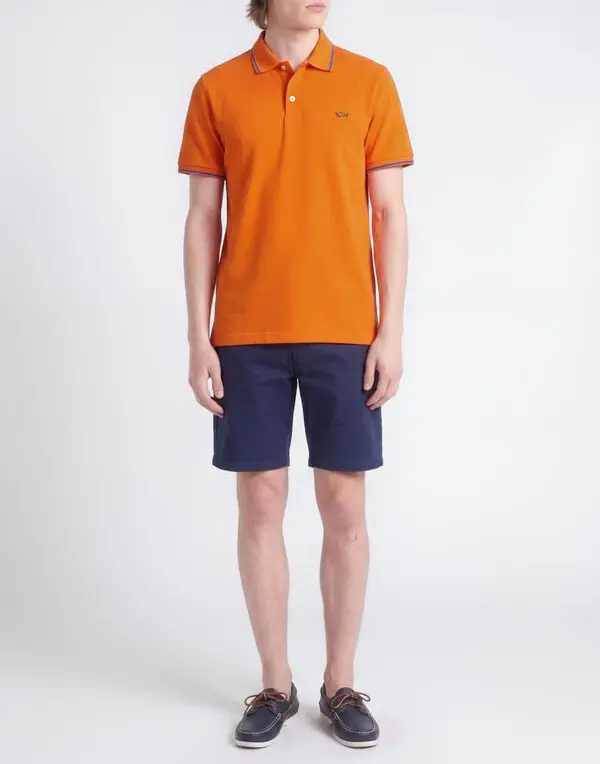 Paul & Shark Polo Shirt Size Cotton - Orange