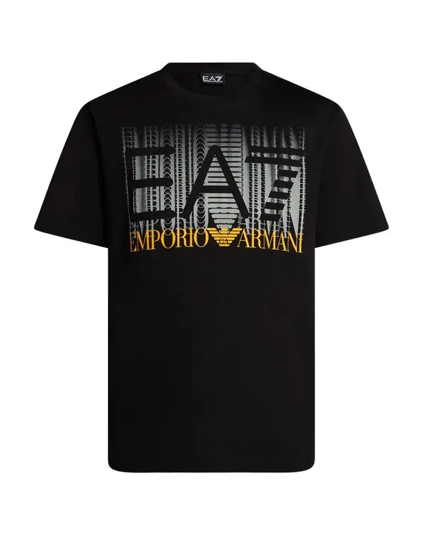 EA7 T-shirt Size Cotton - Black