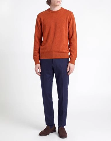 LANEUS Merino Wool And Cashmere Crewneck Sweater - Red