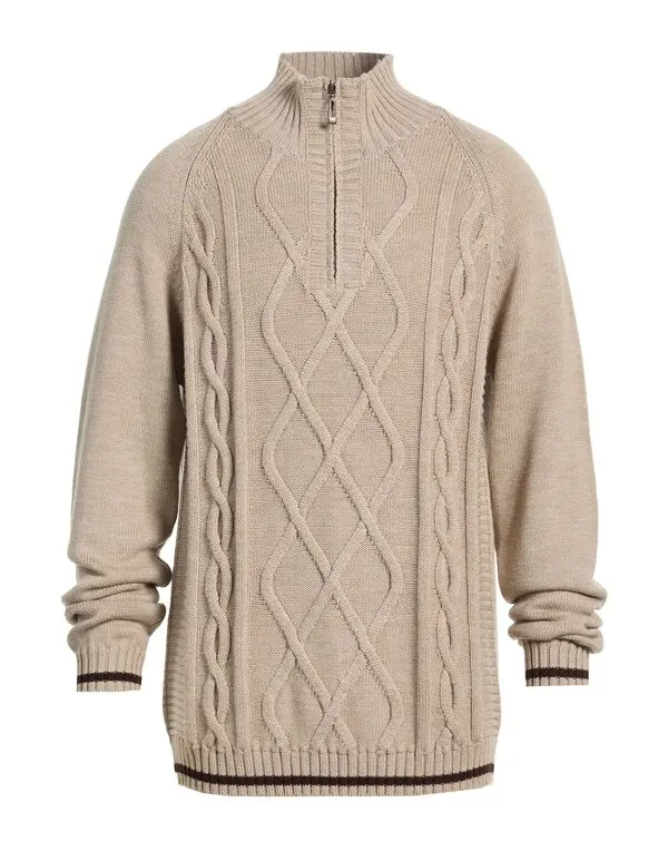 Alpha Studio Turtleneck Taupe Size Wool