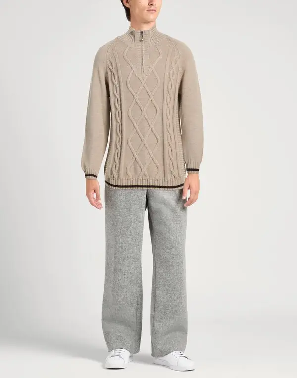 Alpha Studio Turtleneck Taupe Size Wool