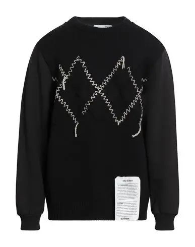 BALLANTYNE Raw Diamond Sweater Size Cotton, Cashmere - Black