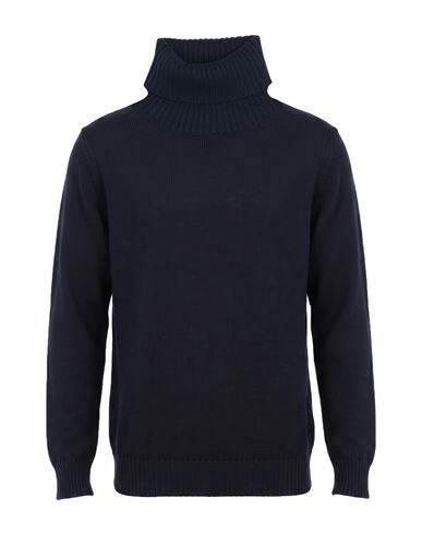 Alpha Studio Merino Wool Turtleneck Sweater - Blue