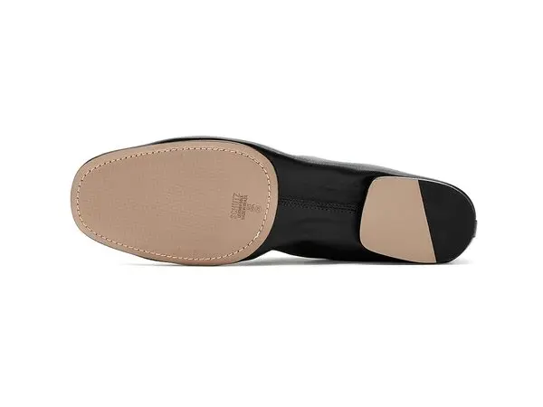 Schutz Hadley Leather Flat Shoes - Black