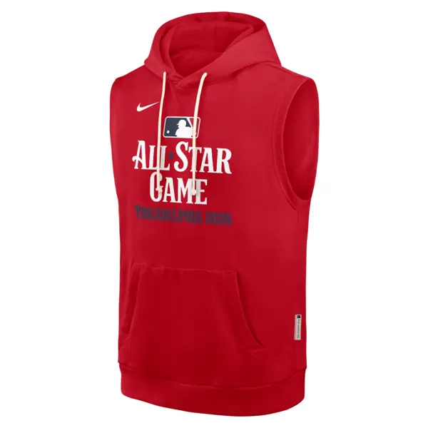 Nike 2026 All-star Game Authentic Collection Dri-fit Mlb Sleeveless Pullover Hoodie - Red