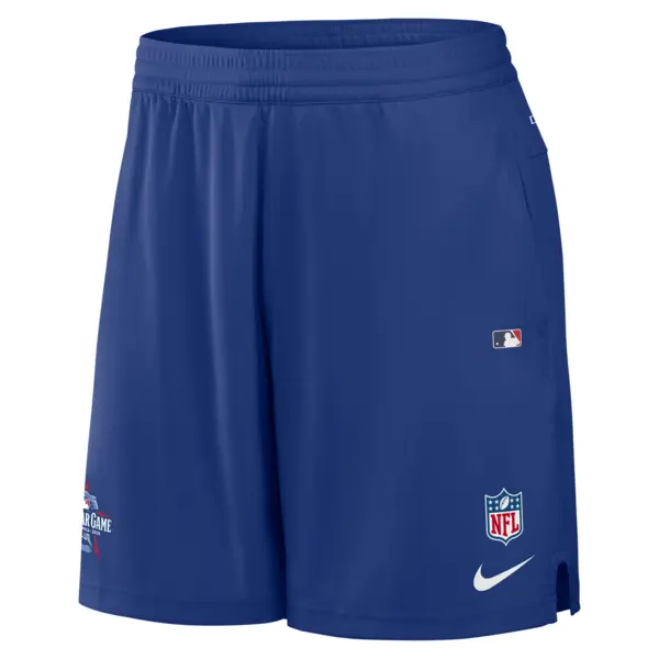 Nike 2026 All-star Game Authentic Collection Coach Dri-fit Mlb Shorts - Blue