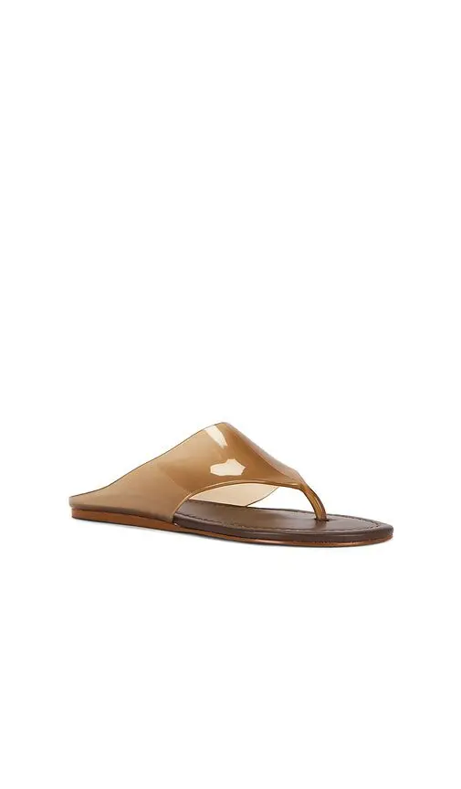 Farm Rio Jelly Thong Flat Sandal In Brown