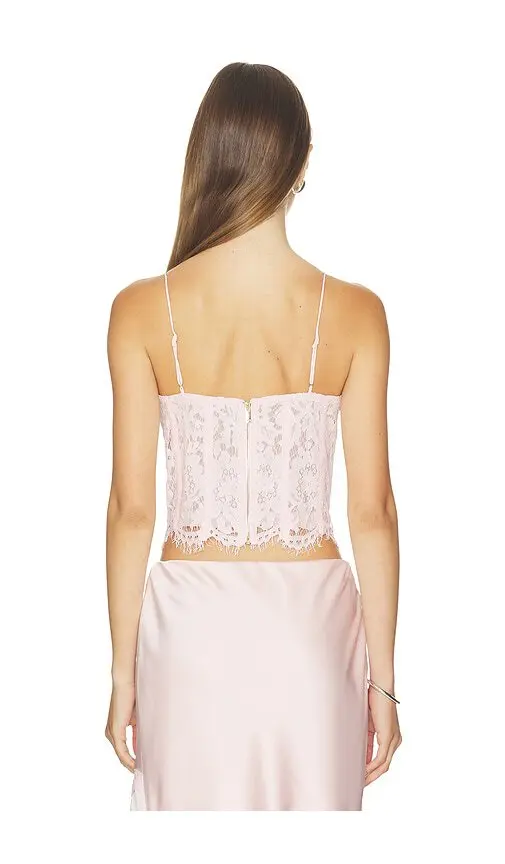 Generation Love Miami Lace Bustier In Pink