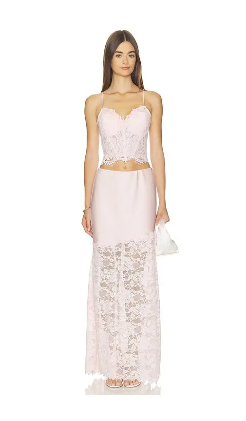 Generation Love Miami Lace Bustier In Pink