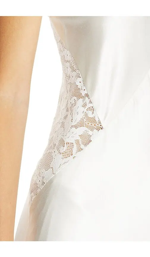 Generation Love Milena Lace Combo Liquid Satin Maxi Dress