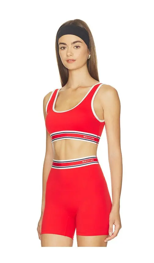 P.E Nation Pursuit Sports Bra In Red
