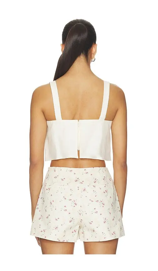 HEVRON Caitlyn Crop In Cream
