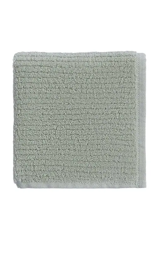 PARACHUTE Soft Rib Washcloth In Green - Sage
