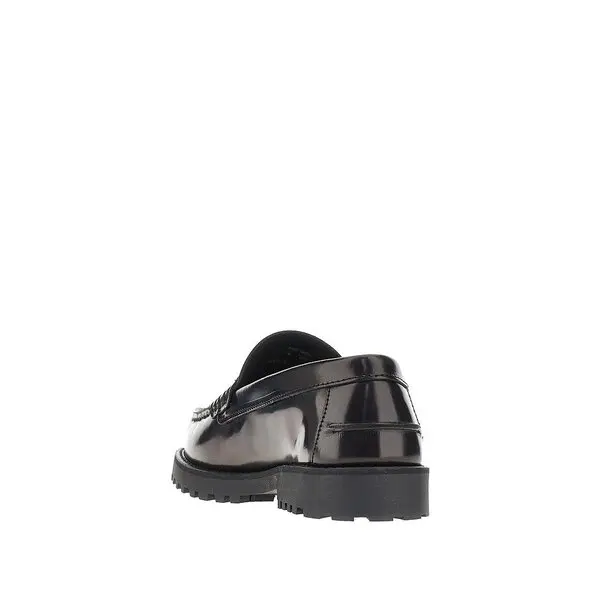 BIANCO Leather Loafers With Penny Band And Lug Sole