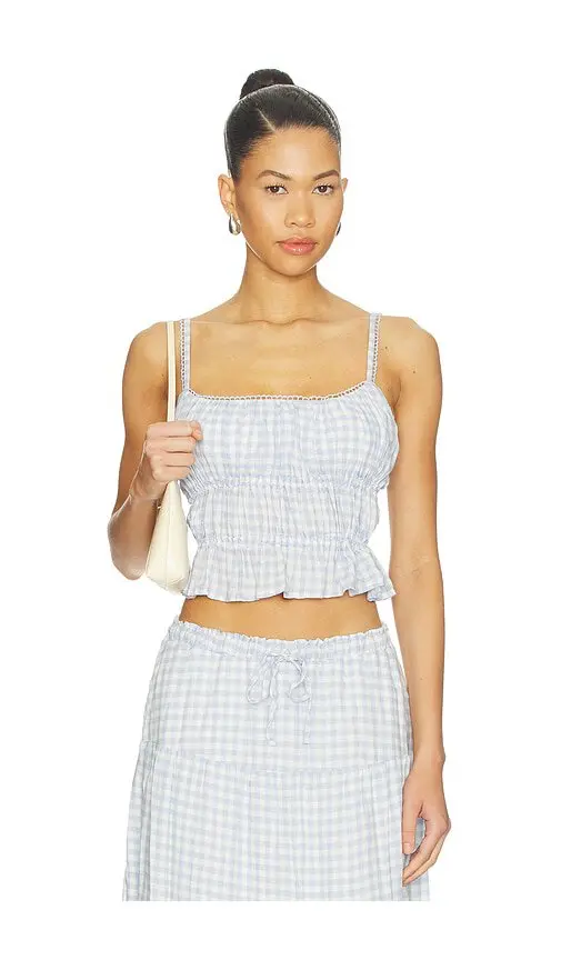 Peixoto Amelia Top In Baby Blue