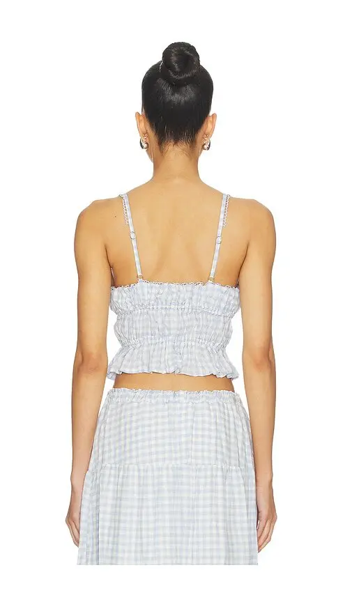 Peixoto Amelia Top In Baby Blue