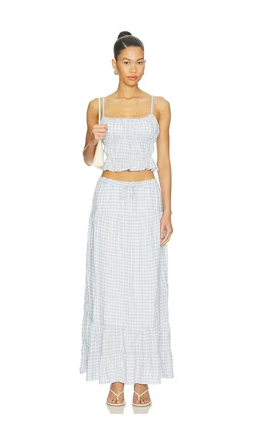 Peixoto Amelia Top In Baby Blue