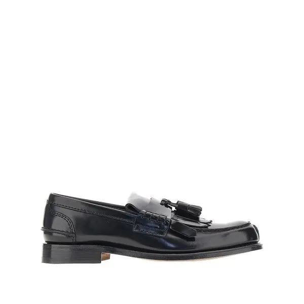 Church's Polished Leather Loafers With Tassel Detailing - Black