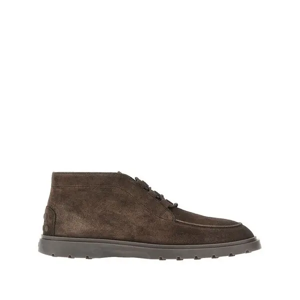 TOD'S Suede Leather Desert Boots With Gommini Heel Detail