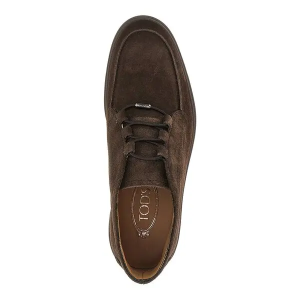 TOD'S Suede Leather Desert Boots With Gommini Heel Detail