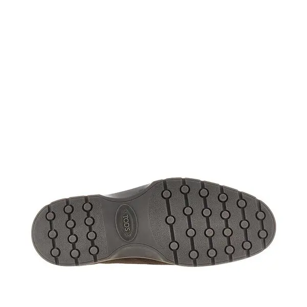 TOD'S Suede Leather Desert Boots With Gommini Heel Detail