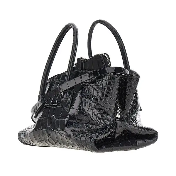 Attico La Passeggiata' Leather Croc Effect Mini Bag
