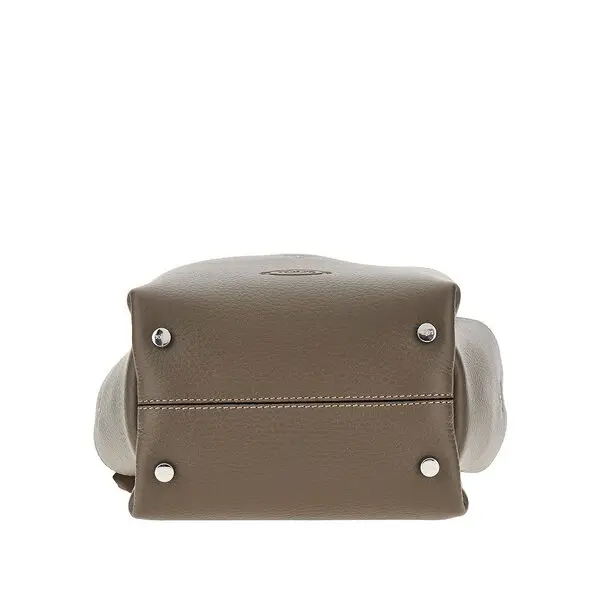 TOD'S Grained Leather Mini Shopping Bag