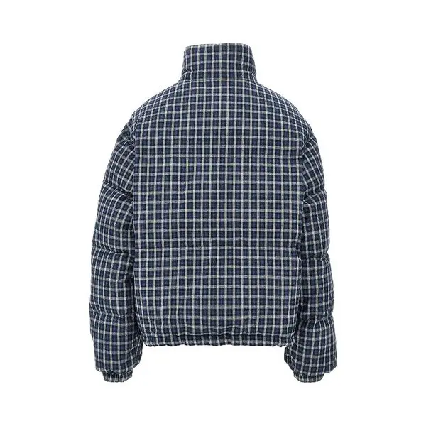 Miu Miu Flannel And Tec Pongé Reversible Down Jacket