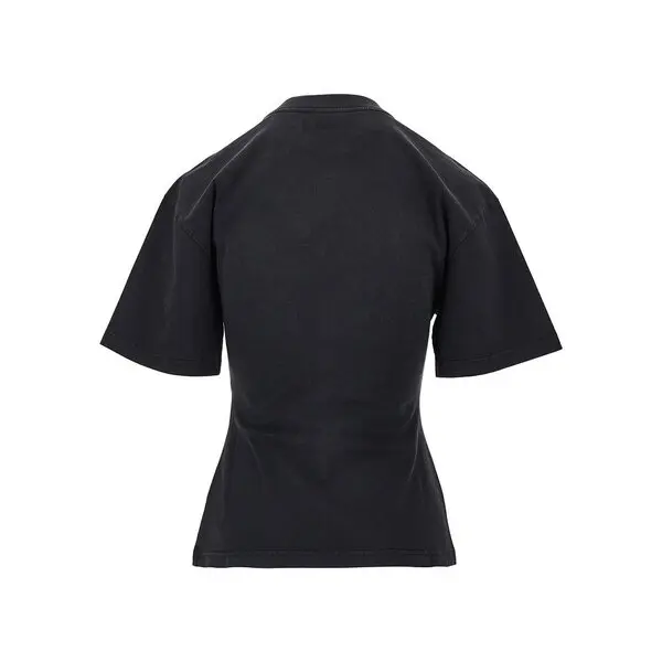 COURREGES Logo Print Fitted T-hirt
