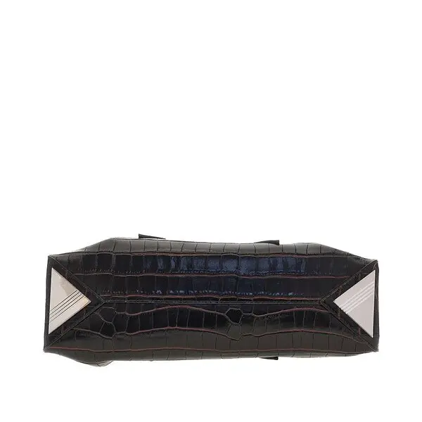 Attico Croco-print Leather Small La Passeggiata Bag