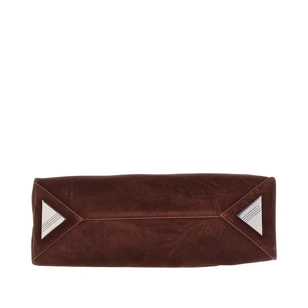 Attico Suede Leather 'la Passeggiata' Medium Bag - Brown