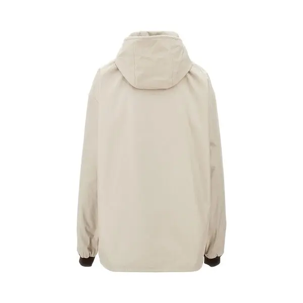Miu Miu Oversized Panama Blouson Jacket - Beige