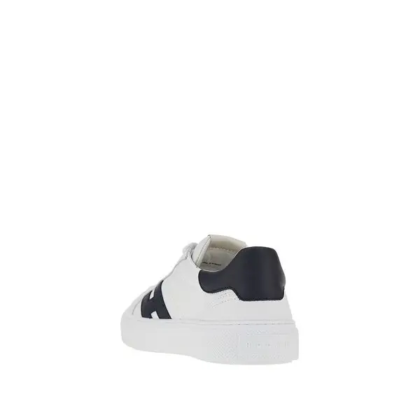 Hogan H705 Leather Lace-up Sneakers With Contrasting 'h' Patch