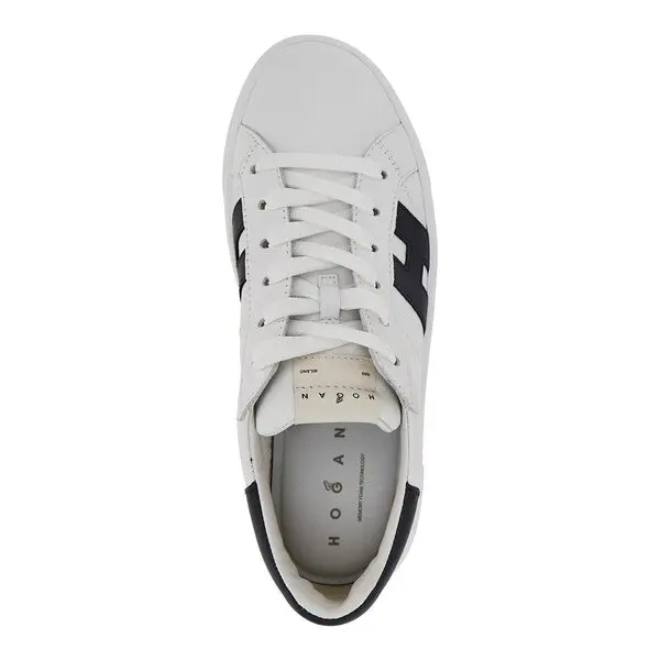 Hogan H705 Leather Lace-up Sneakers With Contrasting 'h' Patch