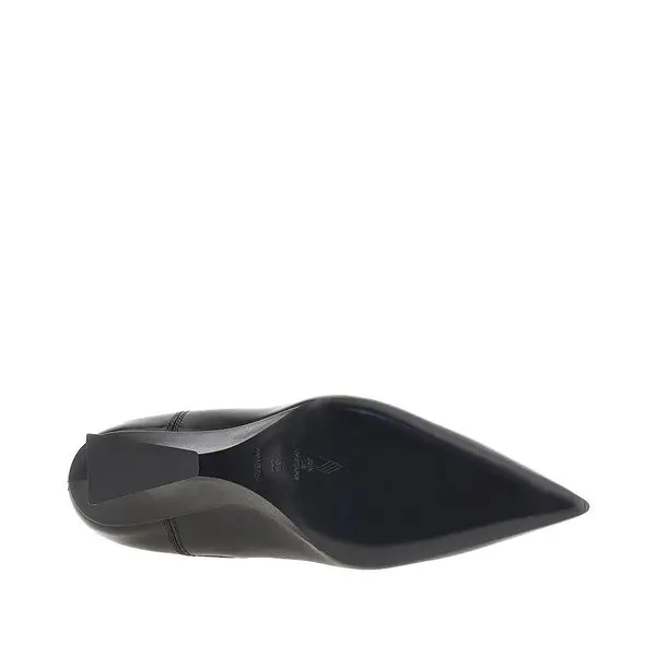 Attico Cheope Leather Ankle Boots - Black
