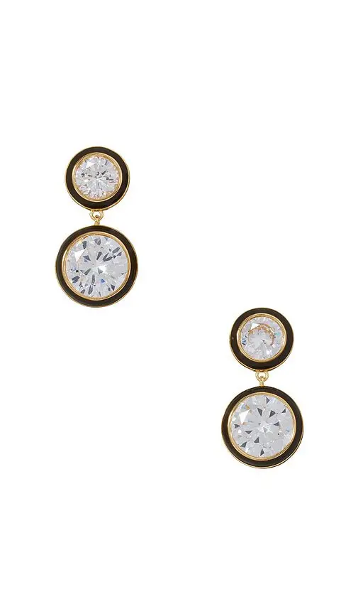 ROXANNE ASSOULIN Cubic Double Drop Earrings