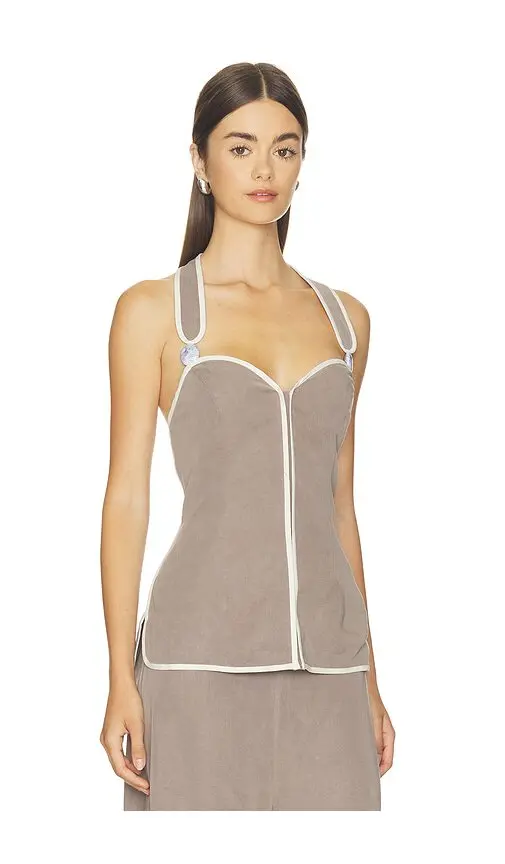 SANCIA The Issy Top In Neutral