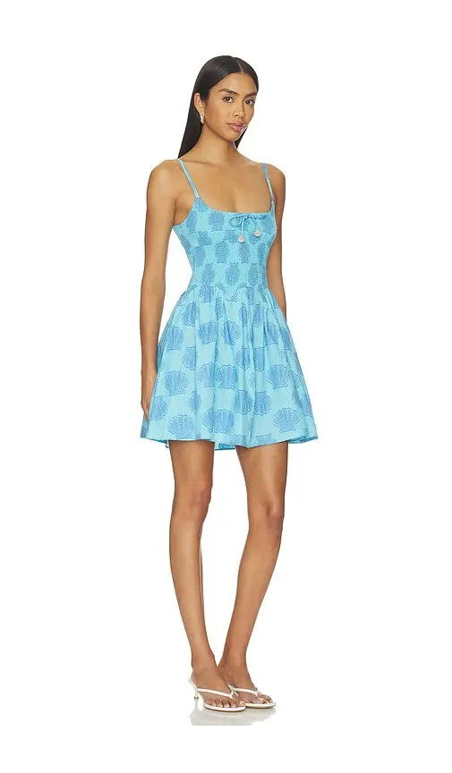Saylor Printed Smocked Bodice Dress