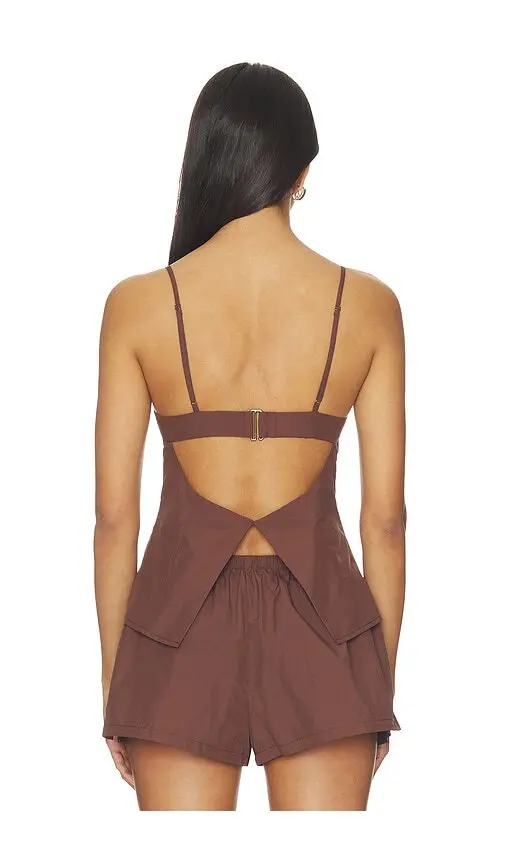 EAVES Lexie Top In Chocolate