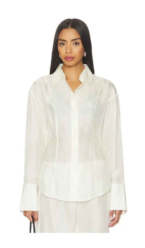 EAVES Freda Slim Shirt In Ivory