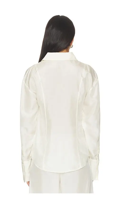 EAVES Freda Slim Shirt In Ivory