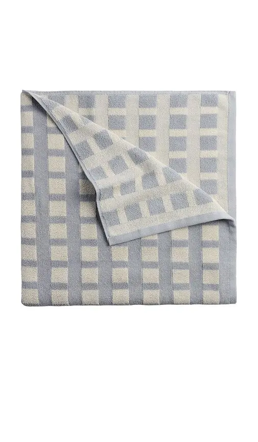 PARACHUTE Capri Check Beach Towel - Blue