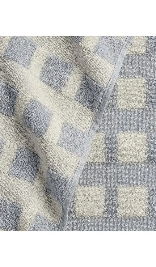 PARACHUTE Capri Check Beach Towel - Blue