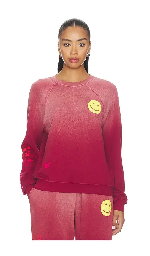 Lauren Moshi Anela Crewneck Raglan Pullover